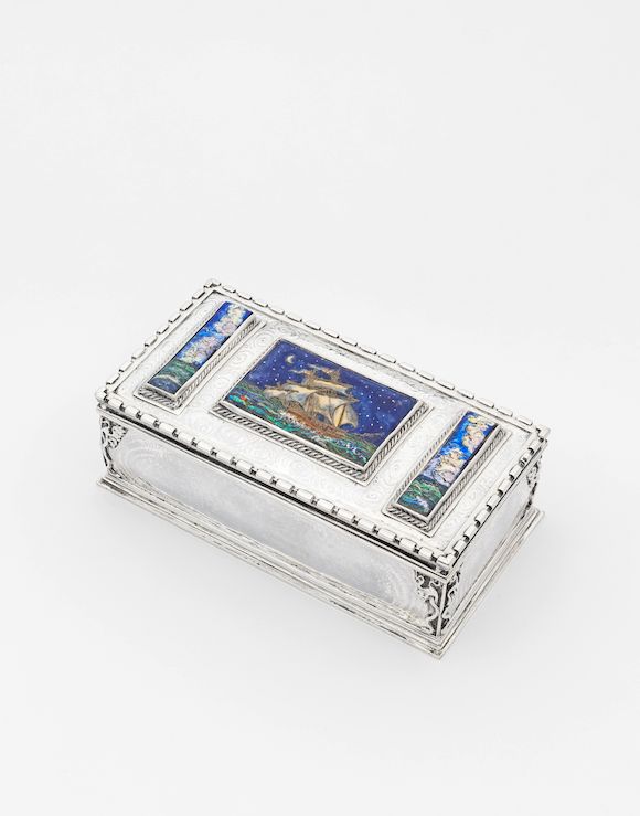 Bonhams : Omar Ramsden Cigarette box, 1931