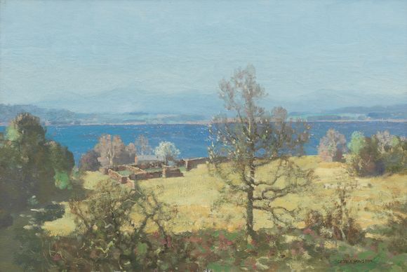 Bonhams : George Houston RSA RSW RGI (British, 1869-1947) Winter in the ...