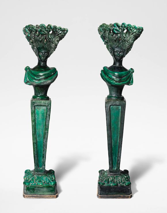 Bonhams : Georges Jouve Important and unique pair of Caryatides, from L ...