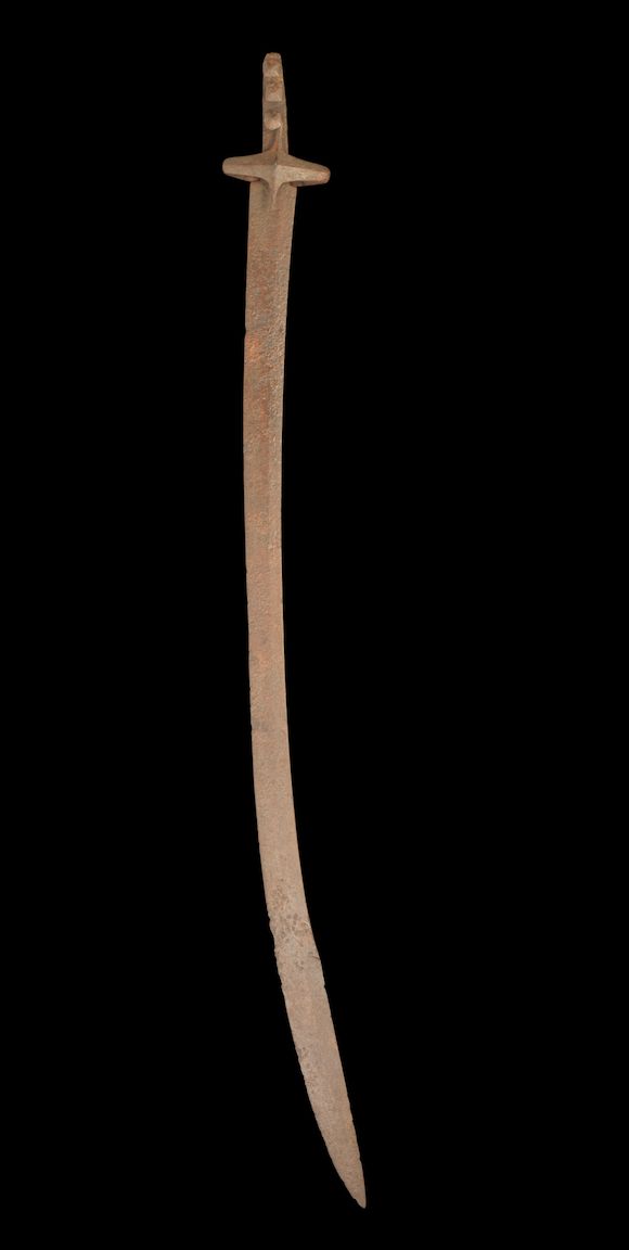 Bonhams : A rare Ilkhanid steel sword (kilij) Persia, 13th/14th Century