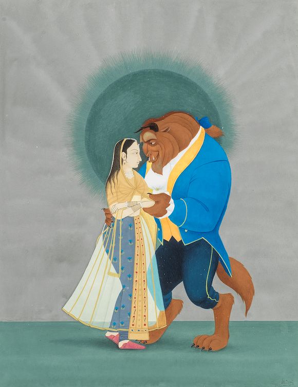Bonhams : Farhat Ali (B.1988) Untitled (Beauty & the Beast)