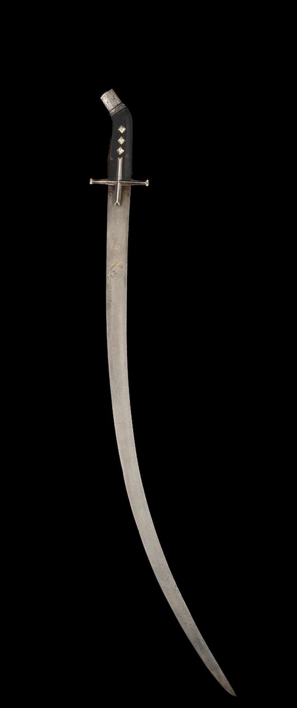 Bonhams : A rare Polish sword with finely watered-steel Persian blade ...