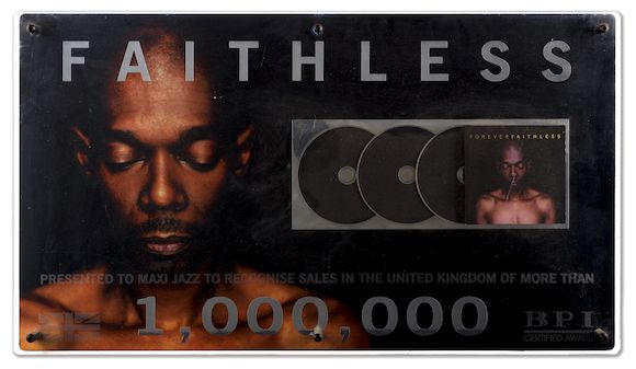 Bonhams : Maxi Jazz: A UK 'Platinum' CD Award For The Faithless Album ...