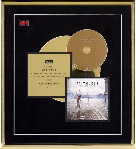 Bonhams : Maxi Jazz: A UK 'Gold' CD Award For The Faithless Album ...