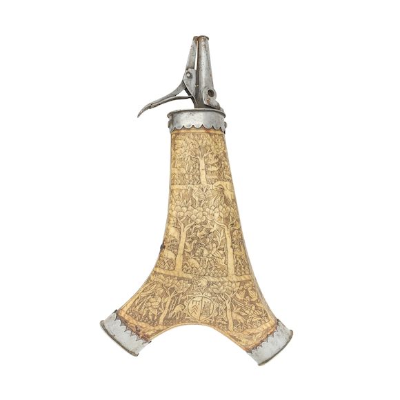 Bonhams : An Unusual European Powder-Flask