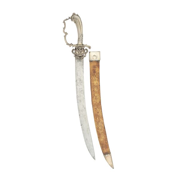 Bonhams : A Dutch Silver-Hilted Hunting Sword