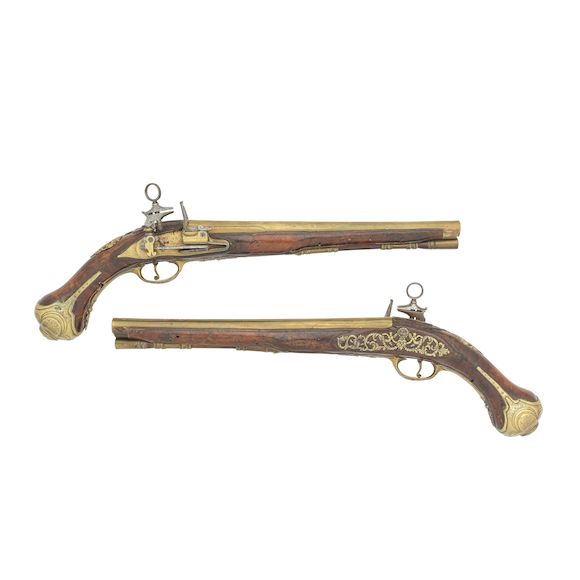 Bonhams : A Rare Pair Of Central Italian 25-Bore Roman-Lock Holster ...