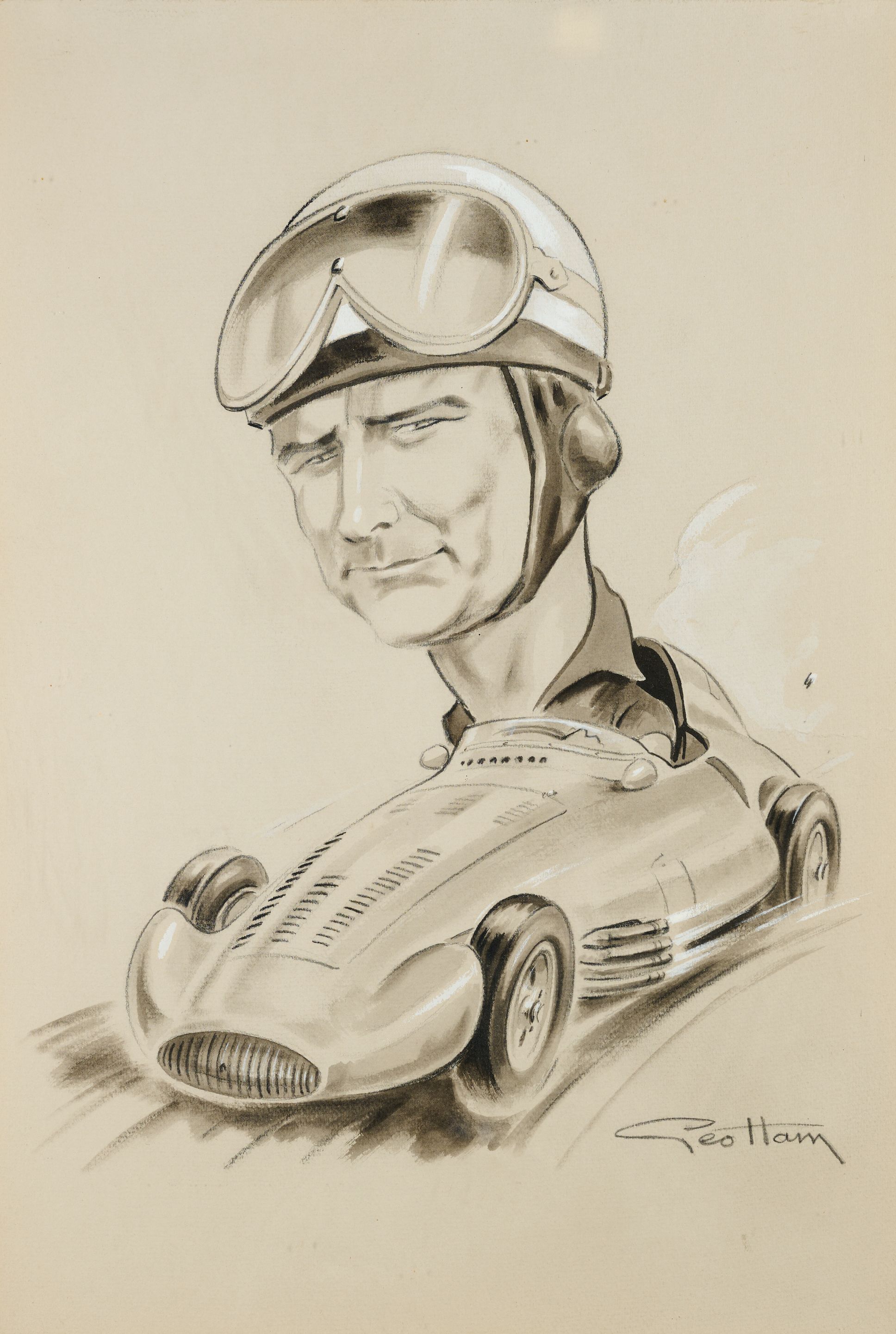 Bonhams Cars : GÉO HAM (GEORGES HAMEL DIT: 1900-1972) Dessin ...