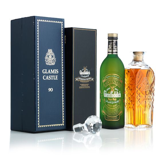 Bonhams : Glenfiddich Pure Malt Centenary Glamis Castle 90
