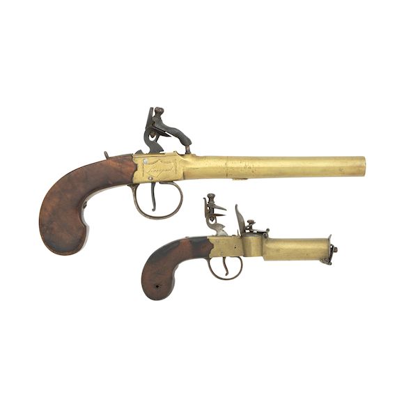Bonhams : A 28-Bore Percussion Box-Lock Pistol, And An Unusual ...