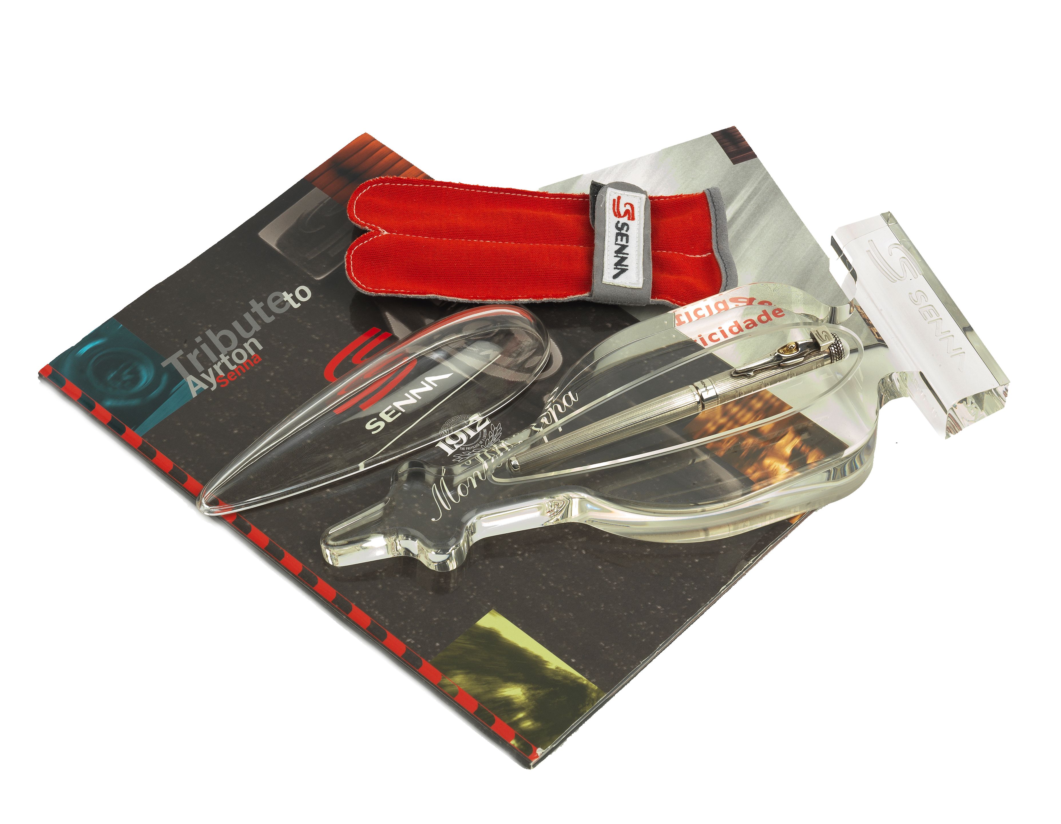 Bonhams Cars : A 'Tribute to Ayrton Senna' silver rollerball pen by ...