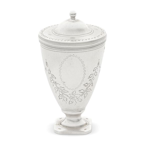 Bonhams : A George III urn-shaped silver nutmeg grater William Key ...