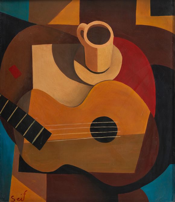 Bonhams : Seif Wanly (Egypt, 1906-1979) Untitled (Guitar)