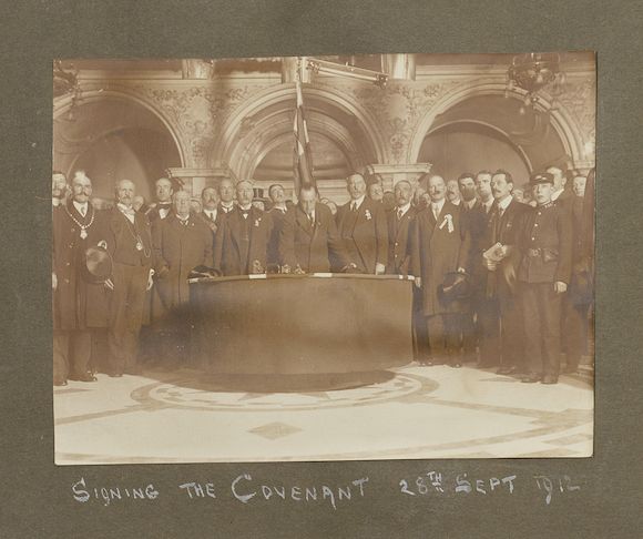 Bonhams : IRELAND - ULSTER COVENANT, U.V.F., CARSON AND CRAIG Album ...