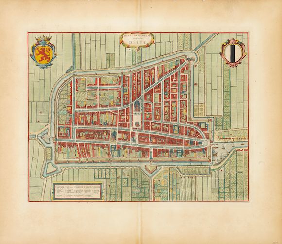 Bonhams : BLAEU (JAN) Delfi Batavorum vernacule Delft, [Amsterdam, 1649 or later]; BLAEU (WILLEM ...