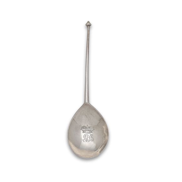 Bonhams : A silver diamond point spoon unmarked, possibly early 16th ...
