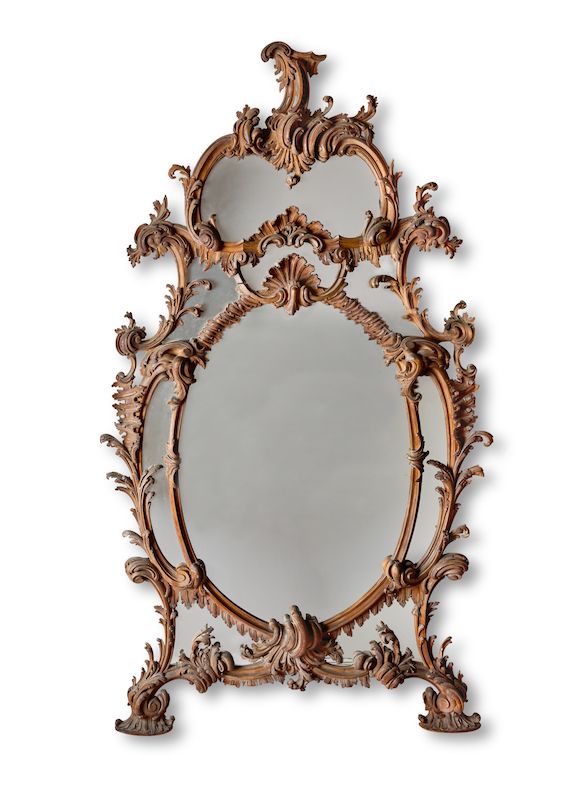 Bonhams : A large 19th century Rococo revival carved beech marginal ...