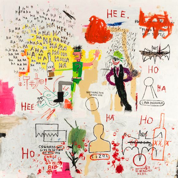 Bonhams : After Jean-Michel Basquiat (American, 1960-1988) Riddle Me ...