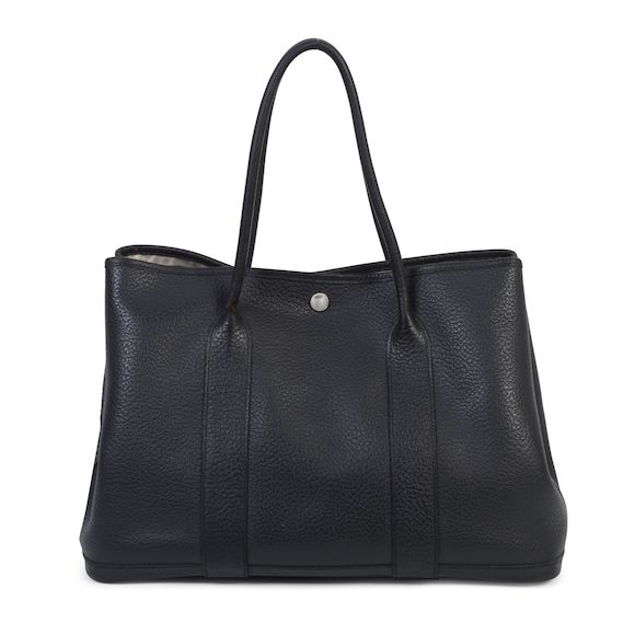 Bonhams : Hermès: a Black Vache Country Leather Garden Party 36 2015 ...