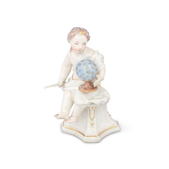 Bonhams : A rare Chelsea figure emblematic of Astronomy, circa 1756