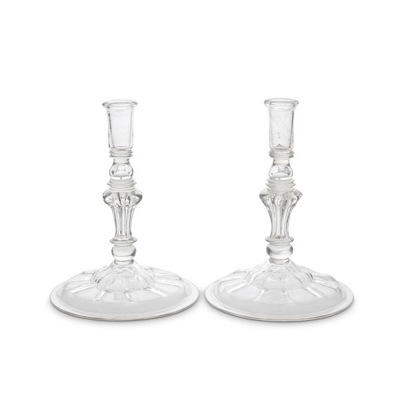 Bonhams : A pair of large French candlesticks, Normandy or Orléans ...
