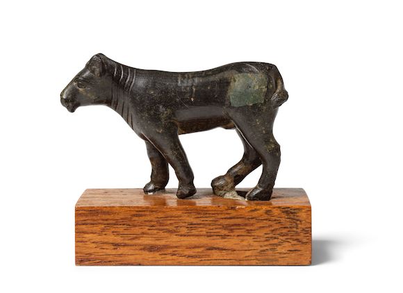Bonhams : A Greek bronze figure of a bull