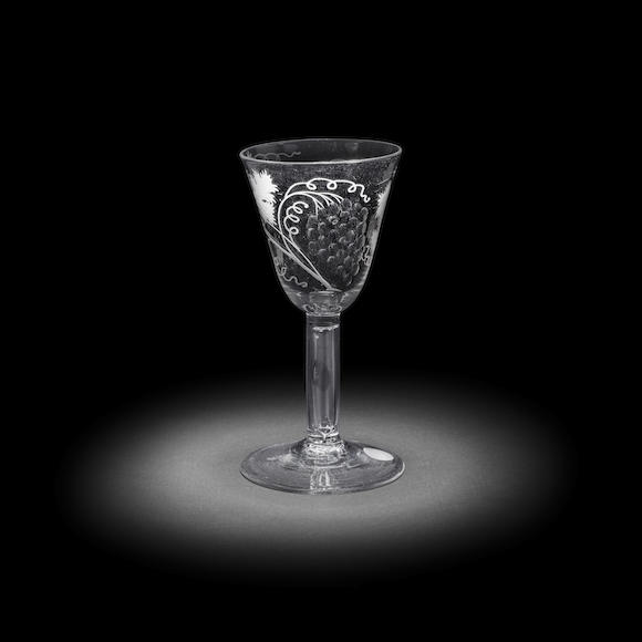 Bonhams A Rare Engraved Excise Goblet Circa 1750