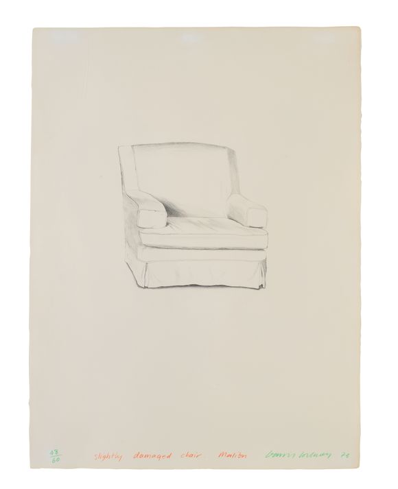 Bonhams : David Hockney (British, born 1937) Slightly Damaged Chair ...
