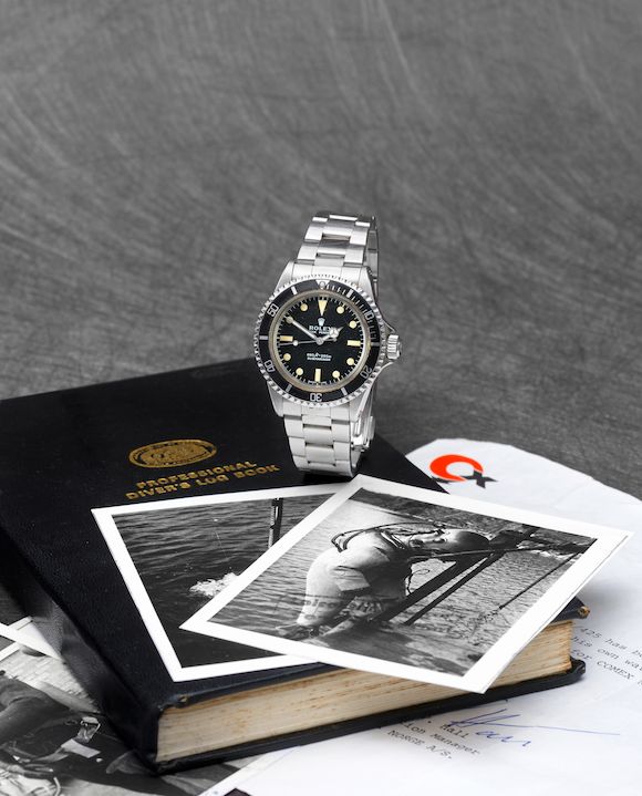 Bonhams : Rolex. A fine and rare stainless steel automatic bracelet ...