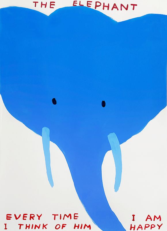 Bonhams : David Shrigley (British, born 1968) The Elephant Screenprint ...