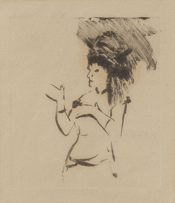 Bonhams : Edgar Degas (French, 1834-1917) Chanteuse de café-concert ...