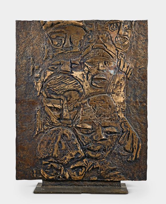 Bonhams : Bertina Lopes (Mozambican, 1924-2012) "Minatori" (Miners) 126 ...