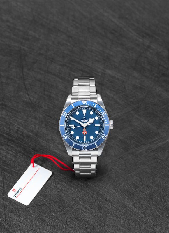 Bonhams : Tudor. A rare limited edition stainless steel automatic ...