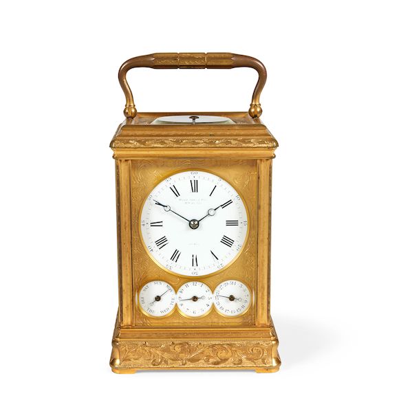 Bonhams : A rare late 19th century French grande-sonnerie striking ...