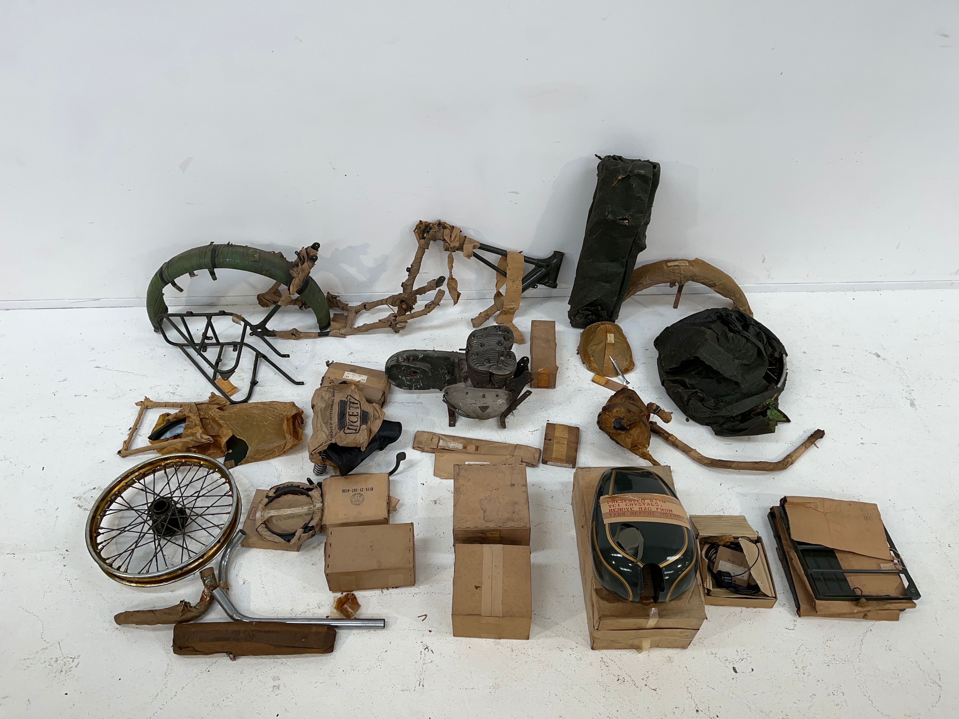 Bonhams Cars : A Dismantled Triumph TRW Motorcycle Project ((Qty))