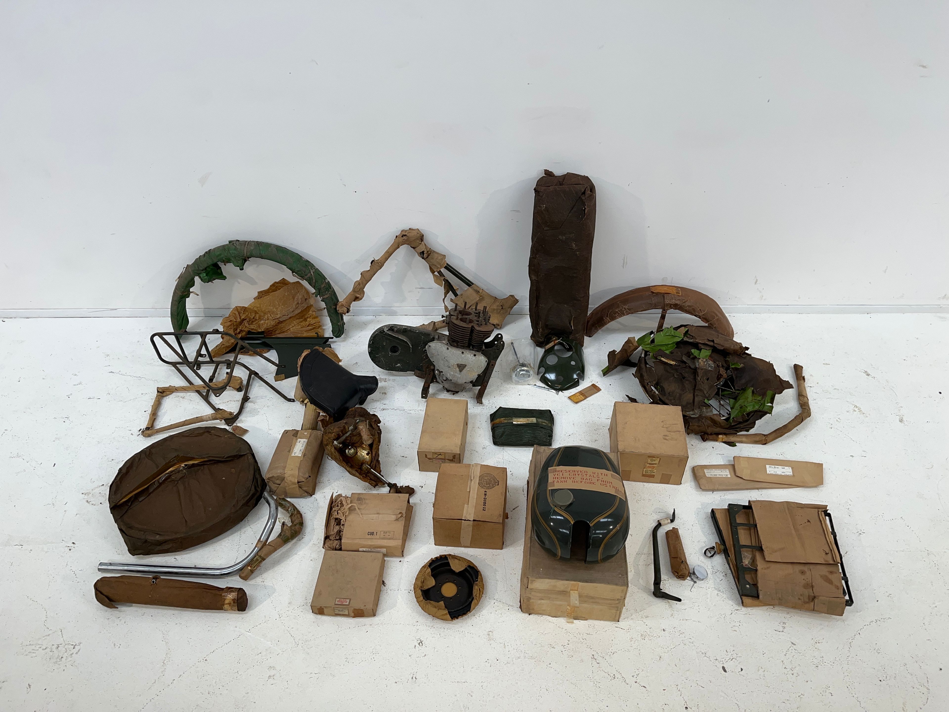 Bonhams Cars : A Dismantled Triumph TRW Motorcycle Project