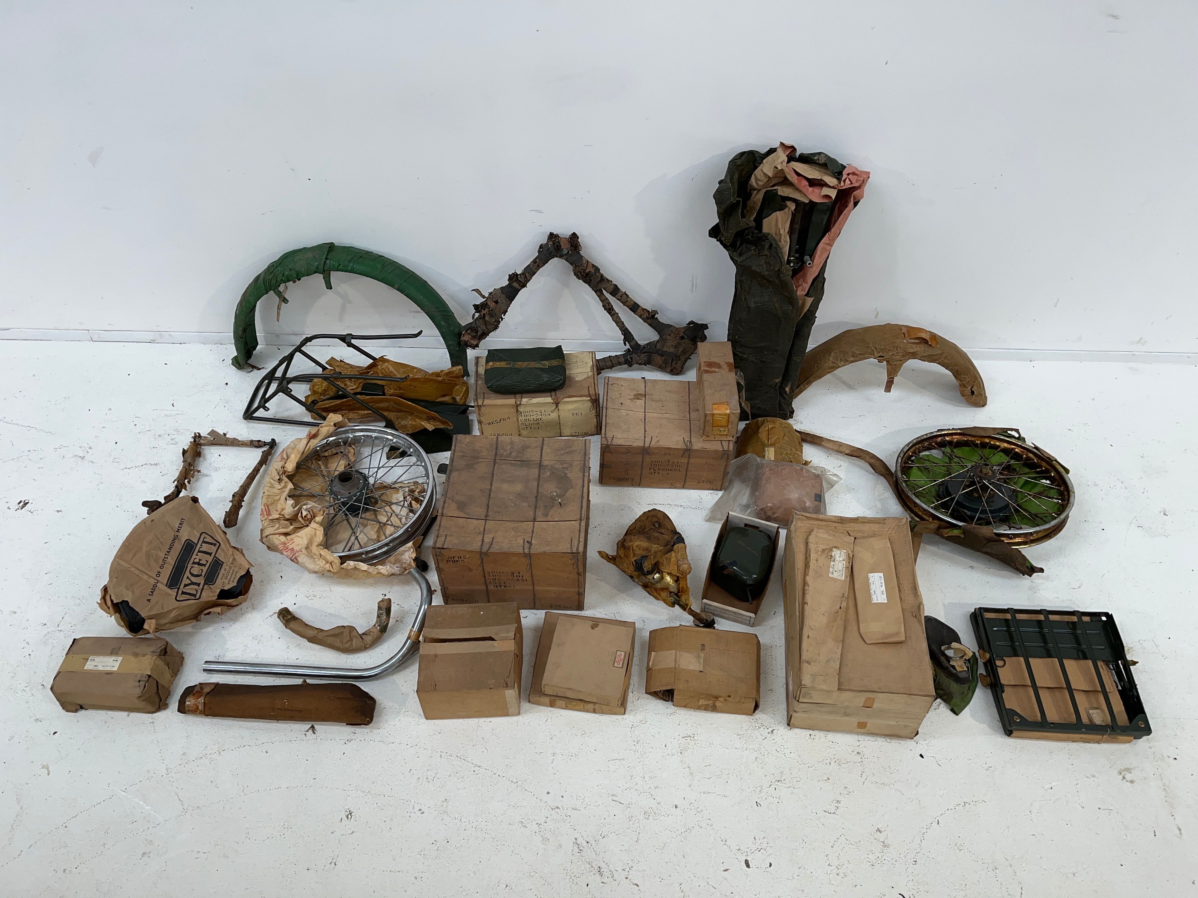 Bonhams Cars : A Dismantled Triumph TRW Motorcycle Project