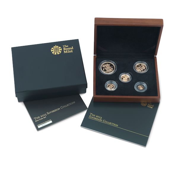 Bonhams : Royal Mint - The 2013 Sovereign Collection Five Gold Proof ...