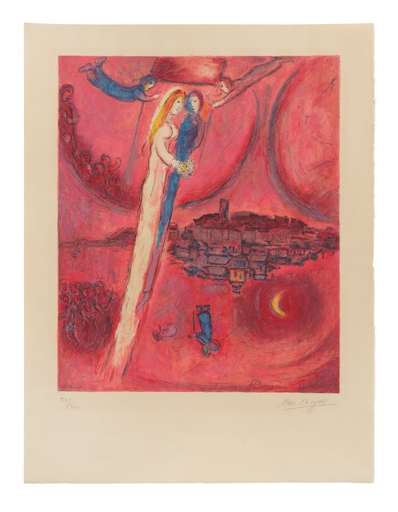 Bonhams : After Marc Chagall (1887-1985) by Charles Sorlier (1921-1990) Le Cantique des ...