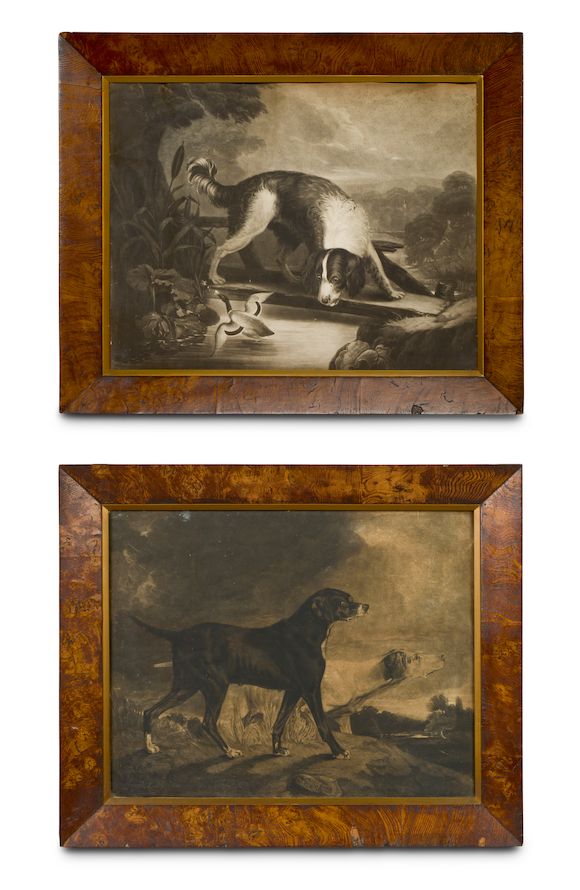 Bonhams : After James Northcote RA A Spaniel Mezzotint, with trimmed ...