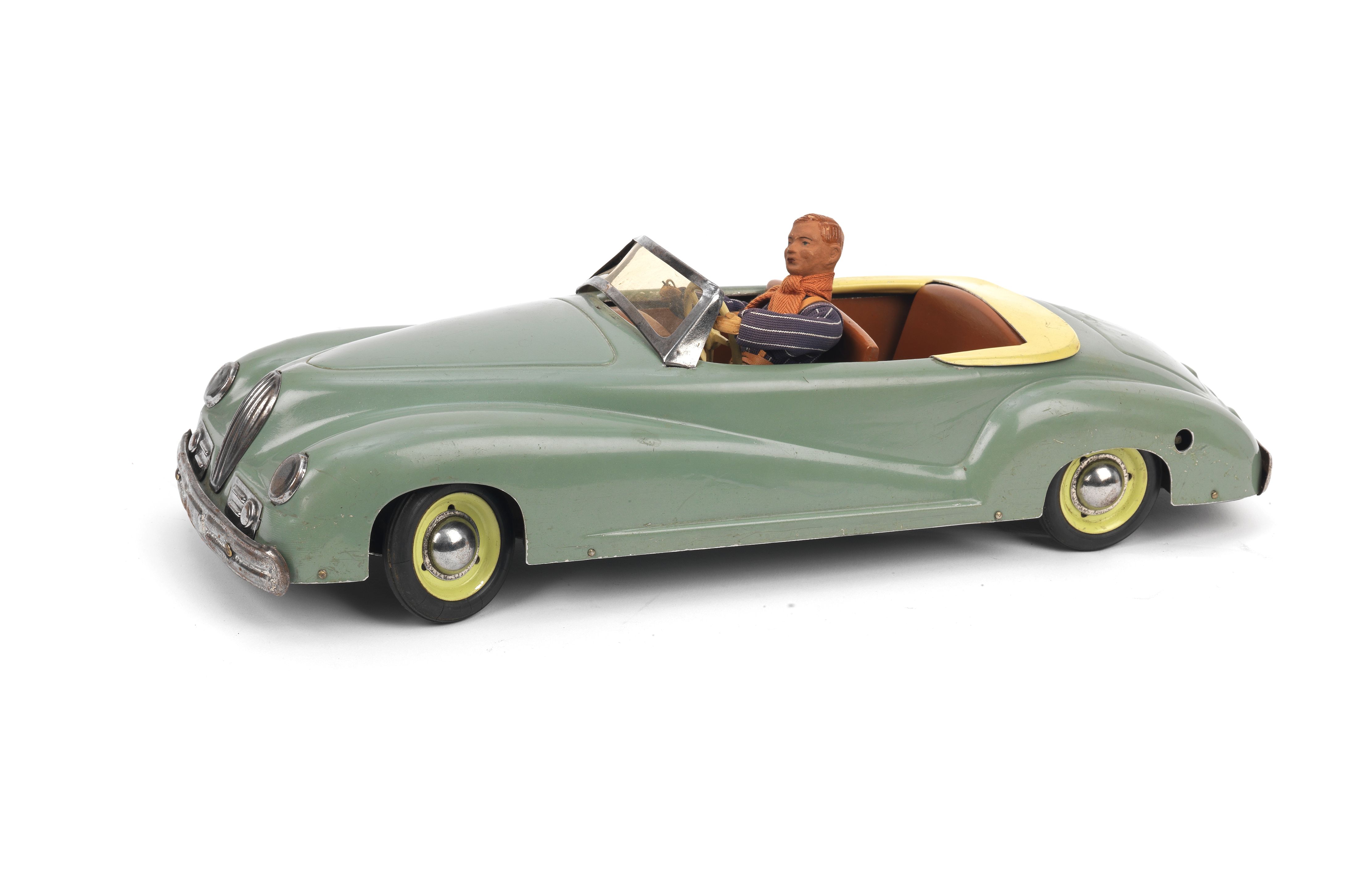 Bonhams Cars : An Alfa Romeo cabriolet tinplate clockwork car by Ventura,