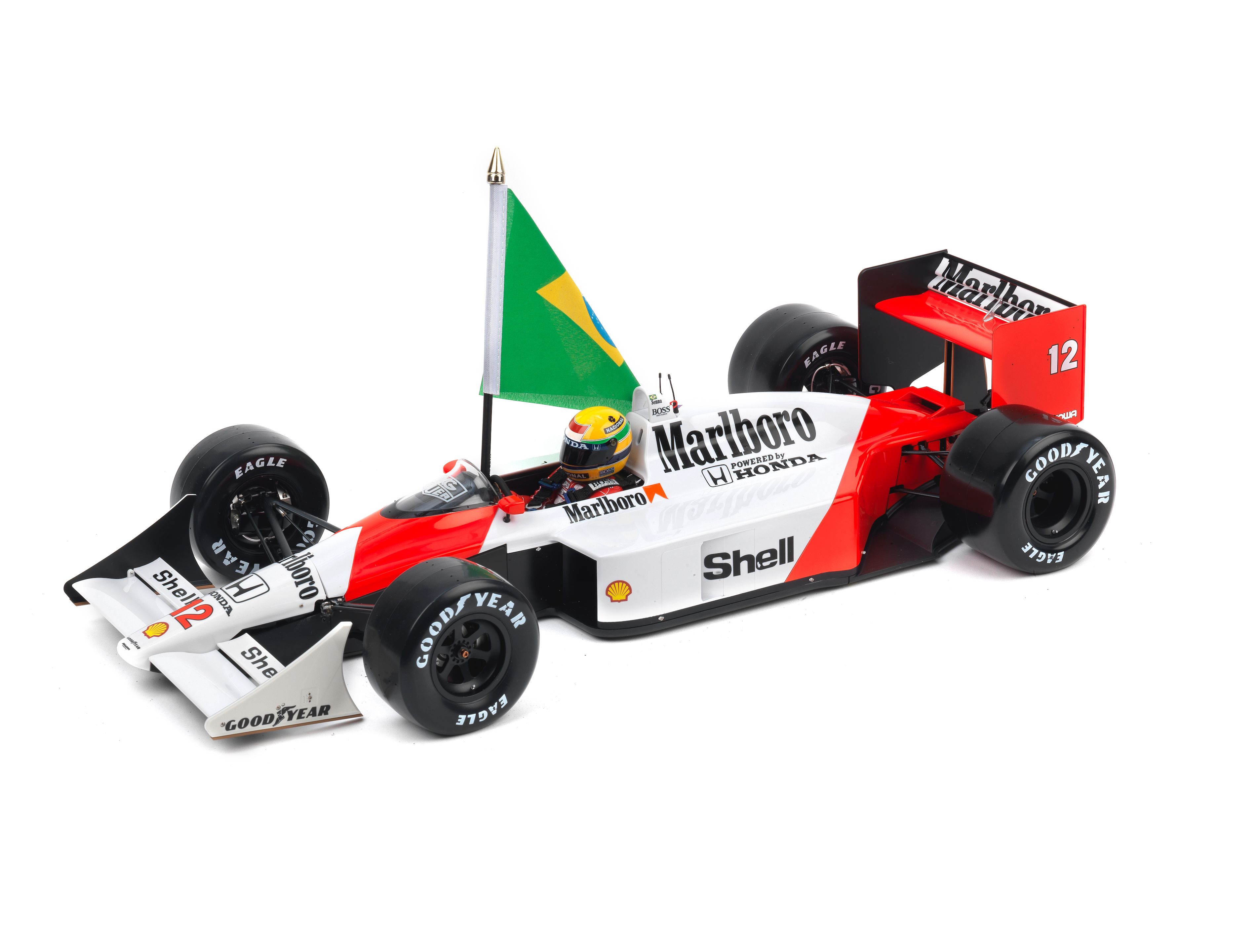 Bonhams Cars : A 1/8 McLaren Honda Ayrton Senna model, by Kyosho,