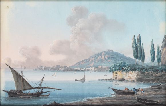 Bonhams : Attributed to Alessandro d'Anna (Italian, 1746-1810) A view ...