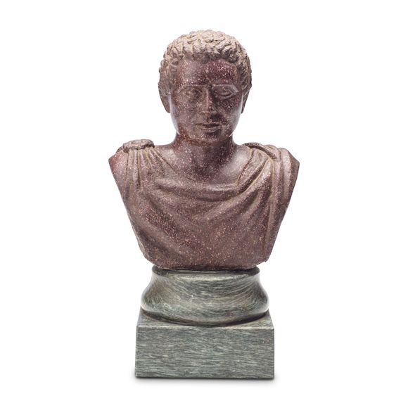 Bonhams : An Italian red porphyry bust of a Roman Emperor Perhaps late ...