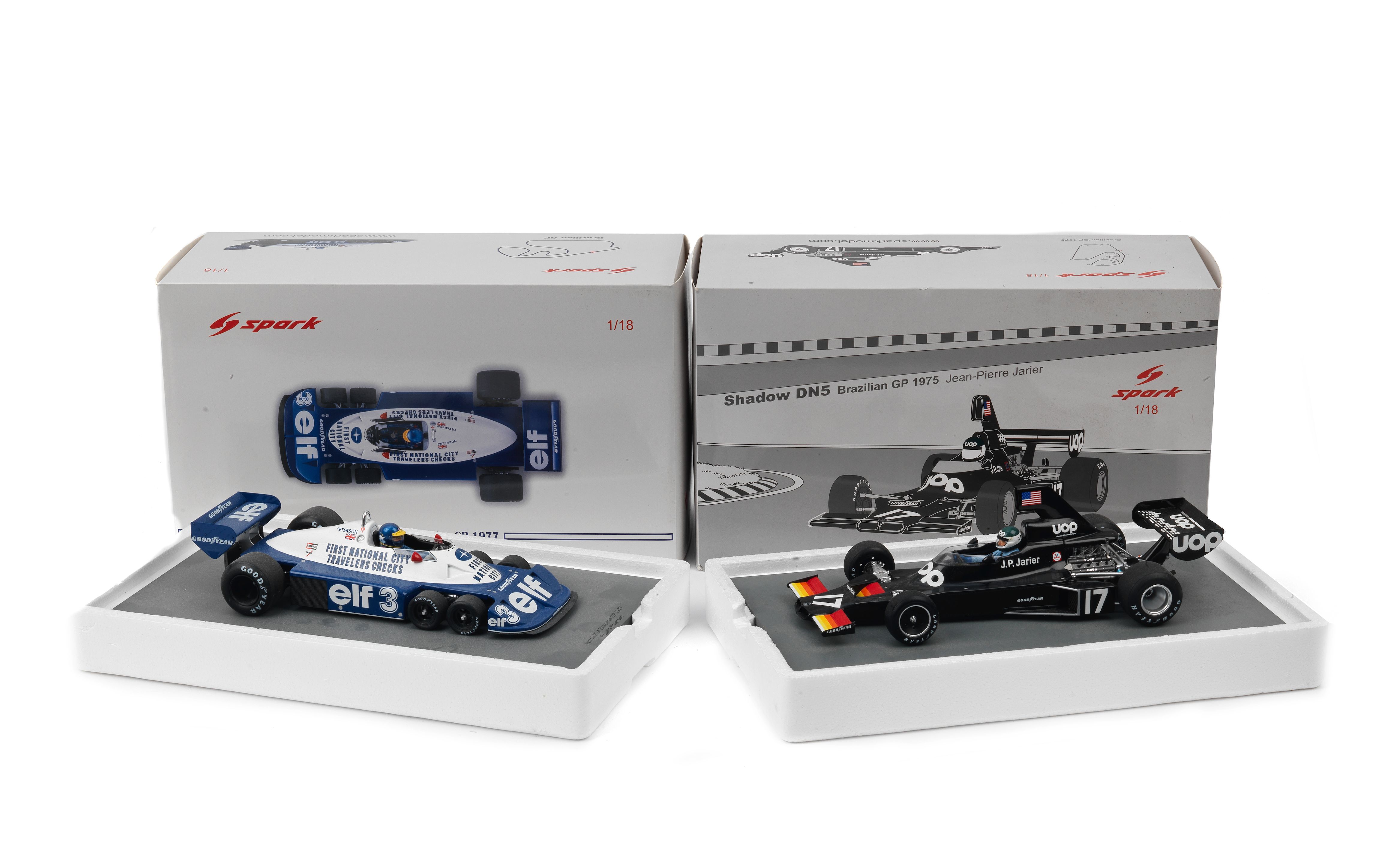 Bonhams Cars : Two 1:18 scale 1970s Formula 1 car models, by Spark, ((2))