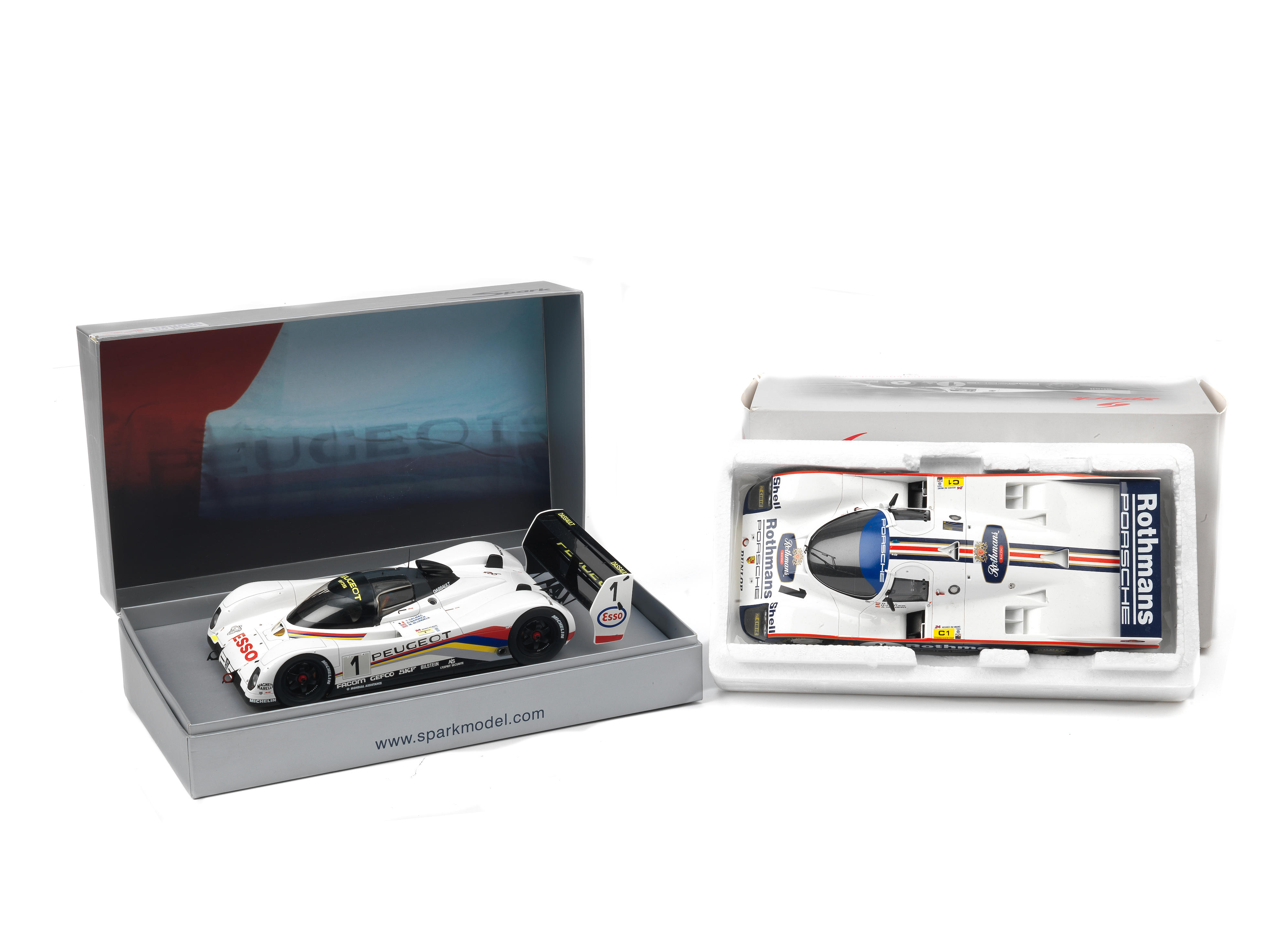 Bonhams Cars : Two boxed 1:18 scale models of Le Mans 24 hour winning ...