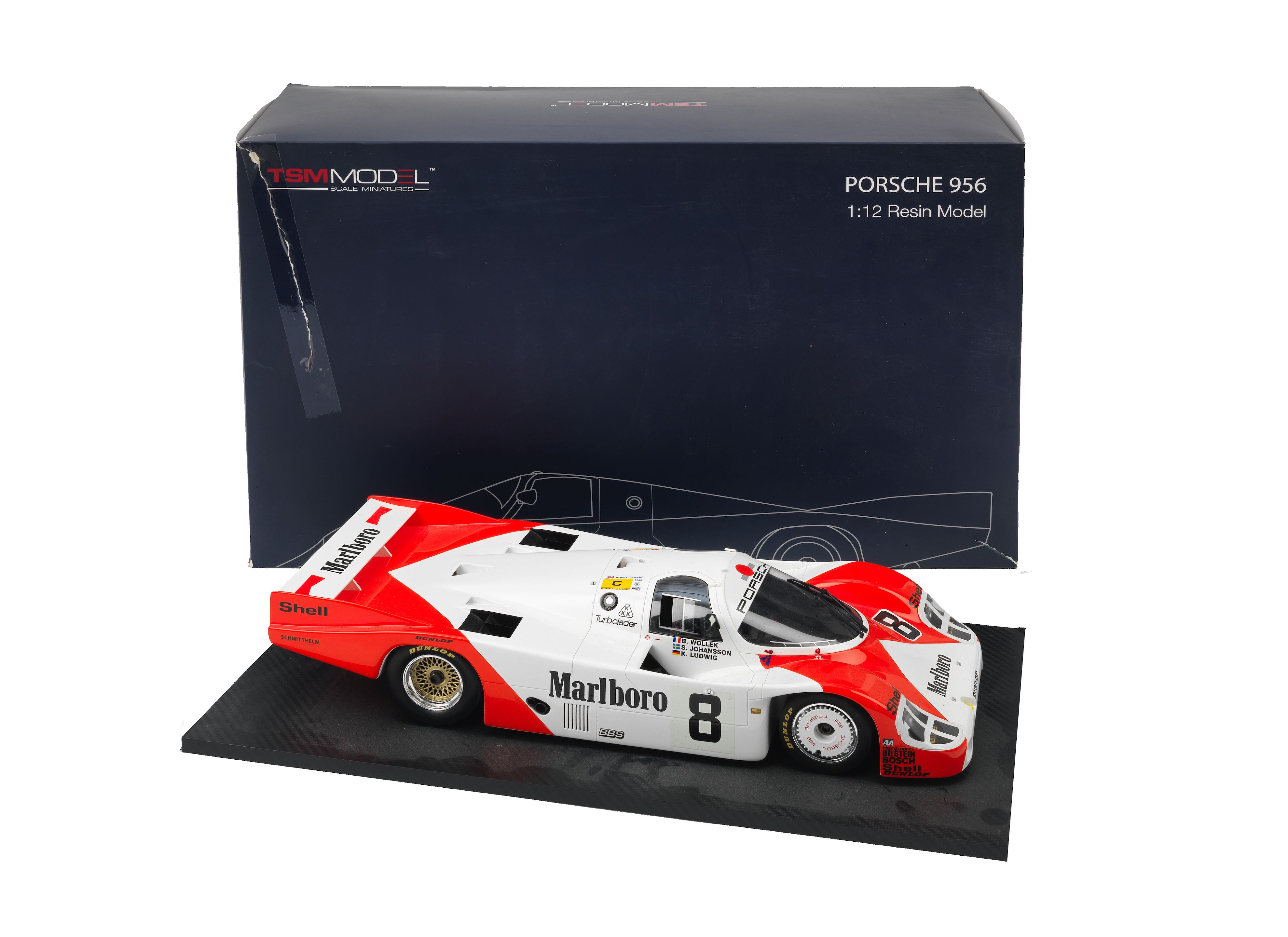Bonhams Cars : A boxed 1:12 scale 1983 Porsche 956 Le Mans 24 Hour car ...