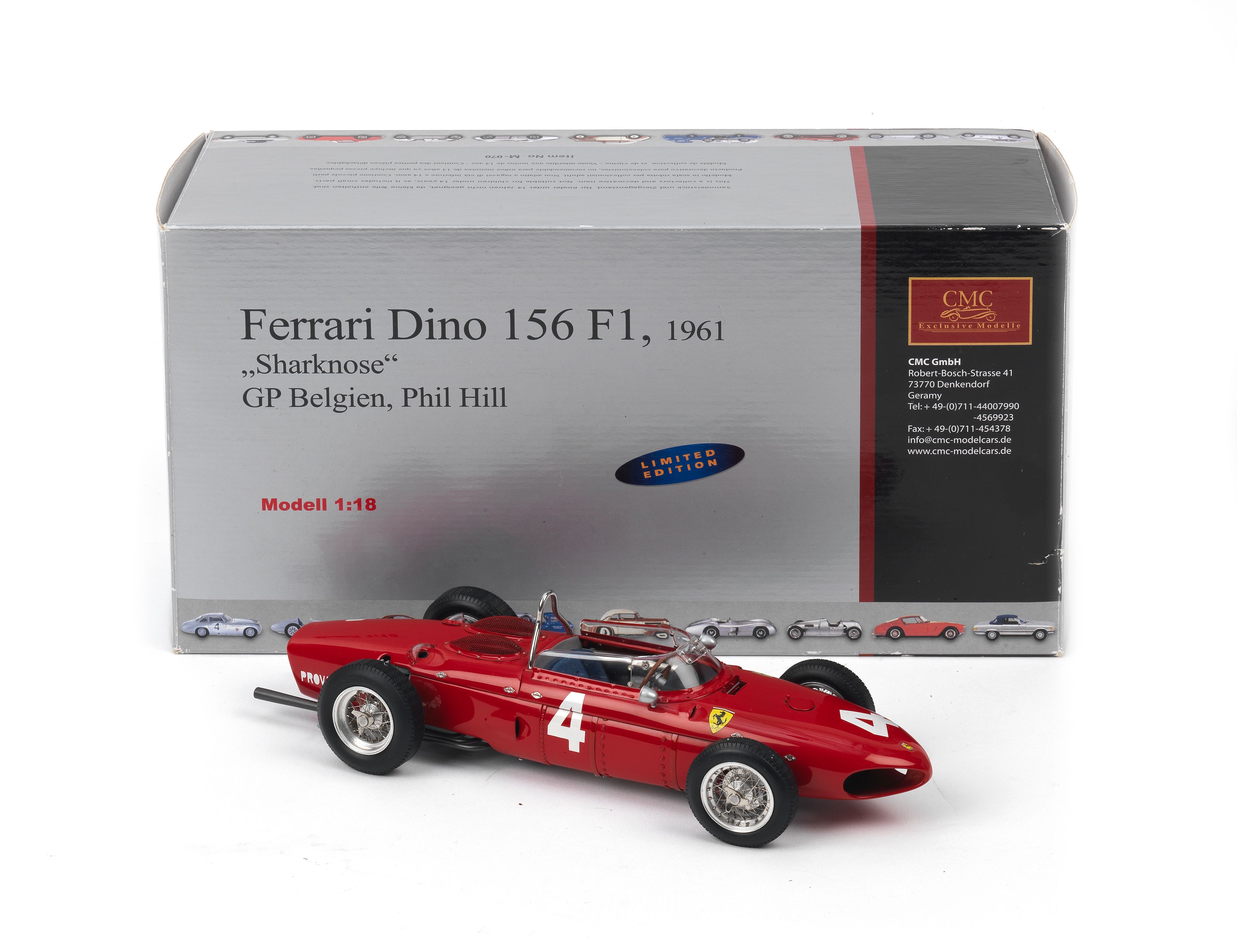 Bonhams Cars : A boxed 1:18 scale model of the 1961 Phil Hill Belgian ...