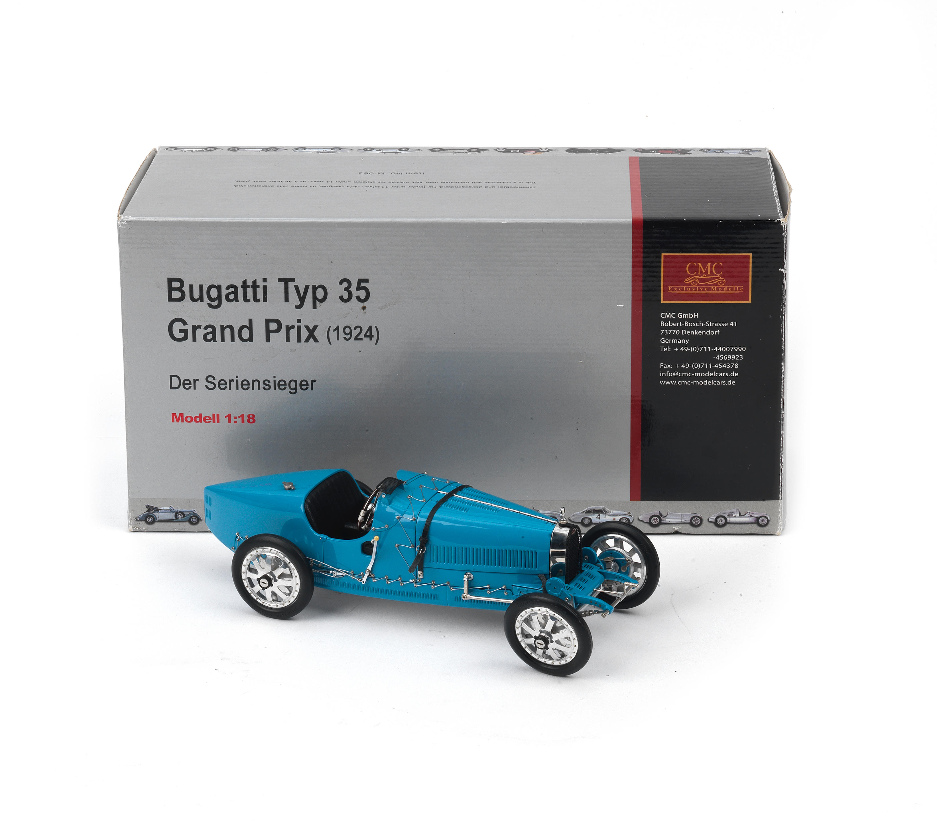 Bonhams Cars : A boxed 1:18 scale die-cast model of a Bugatti Type 35 ...