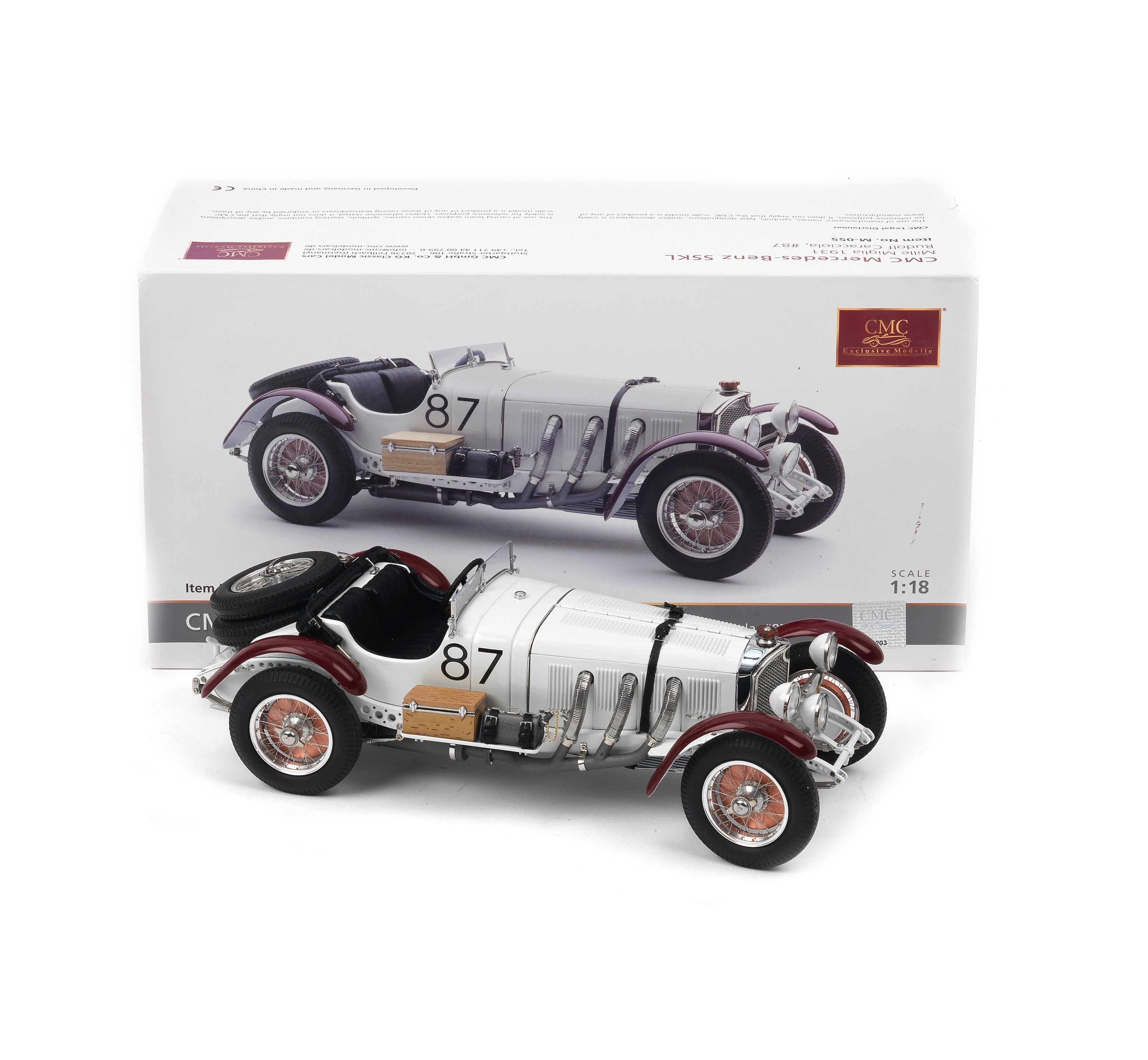 Bonhams Cars : A boxed 1:18 scale Mercedes-Benz SSKL model, by CMC ...